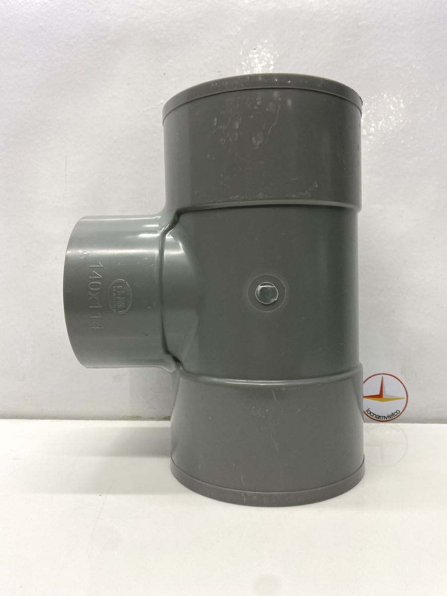 Tê giảm 140x114 nhựa PVC Bình Minh dày - T140x114